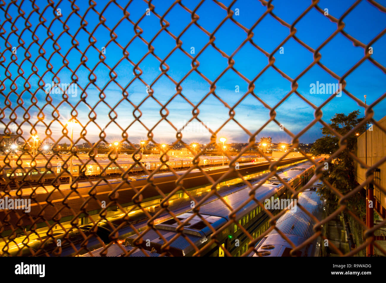 Hudson yards subway trains hi-res stock photography and images - Alamy