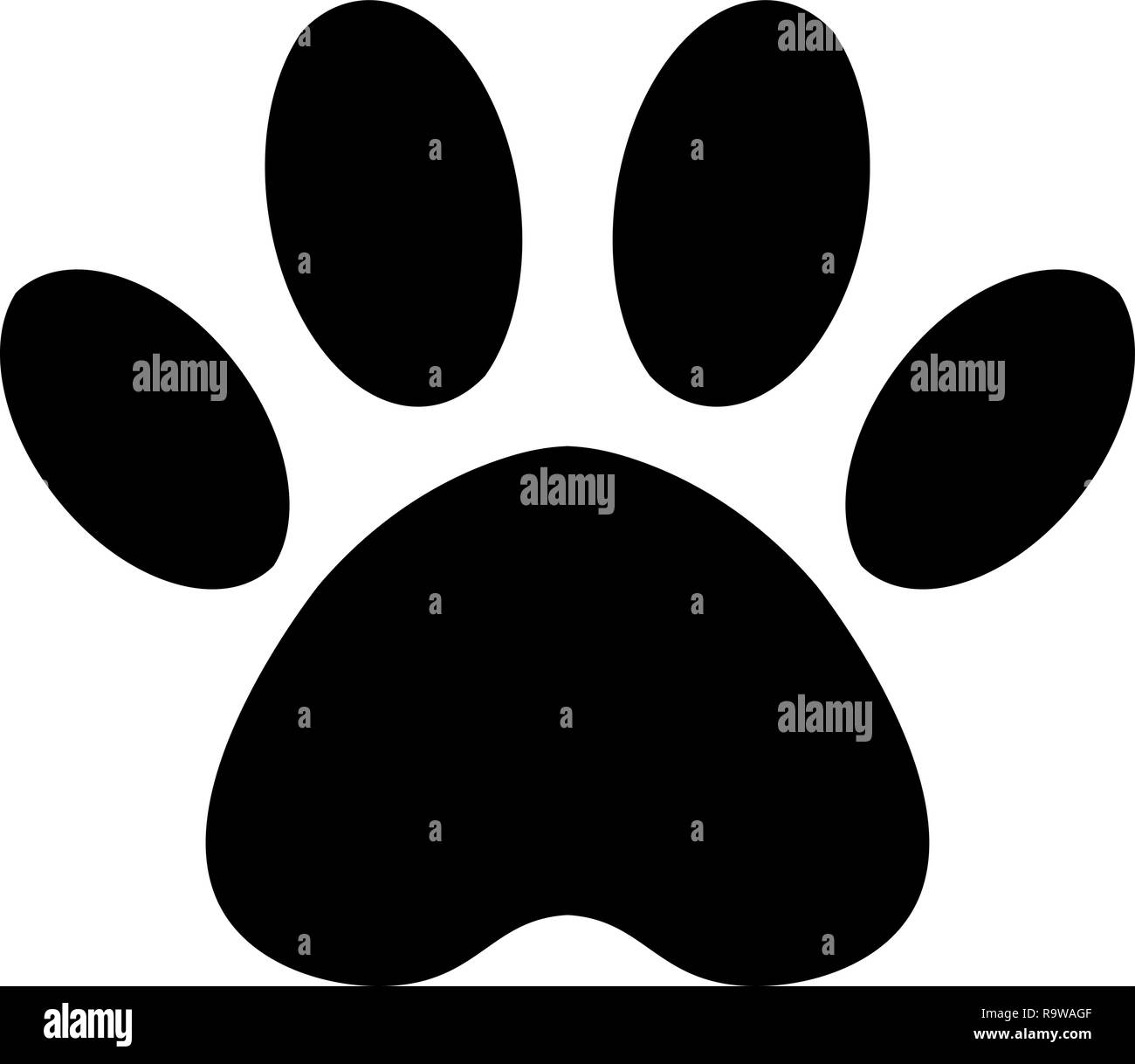 Animal footprints illustration hi-res stock photography and images - Alamy