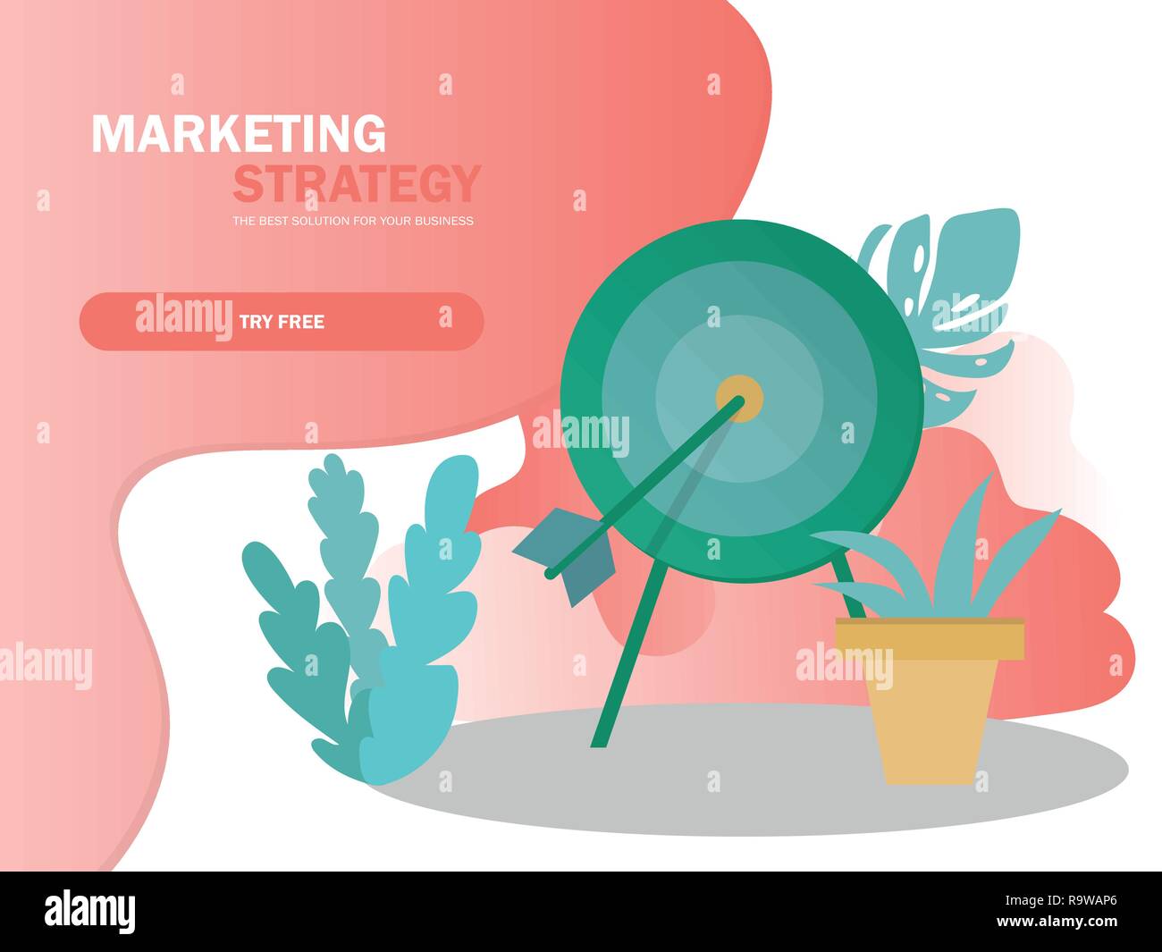 Reaching goals banner, goal setting concept, business success Stock ...