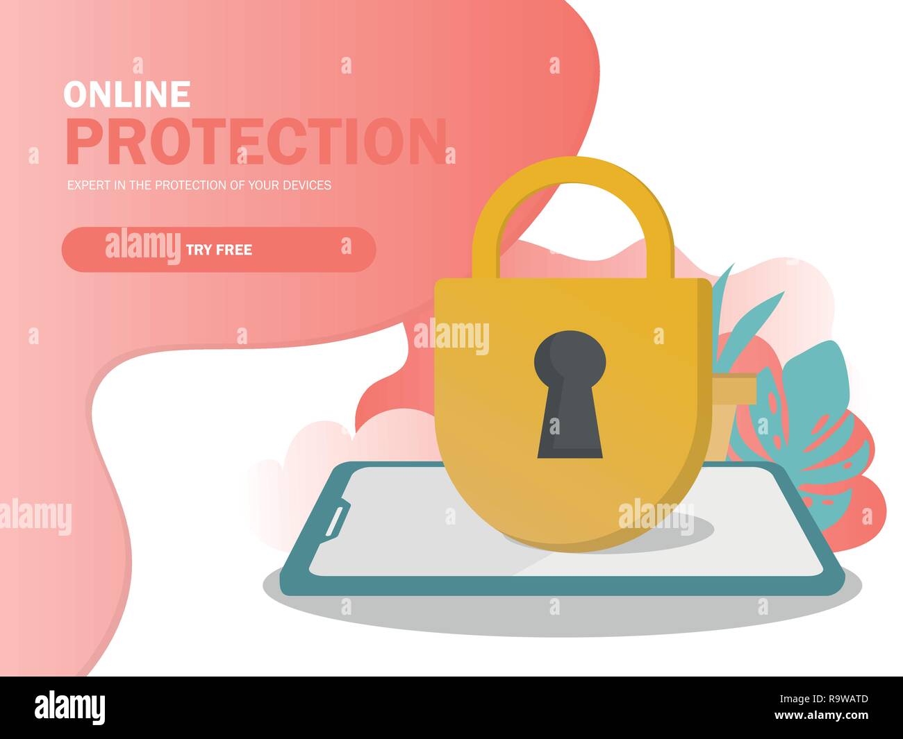 Mobile banking login Stock Vector Images - Alamy