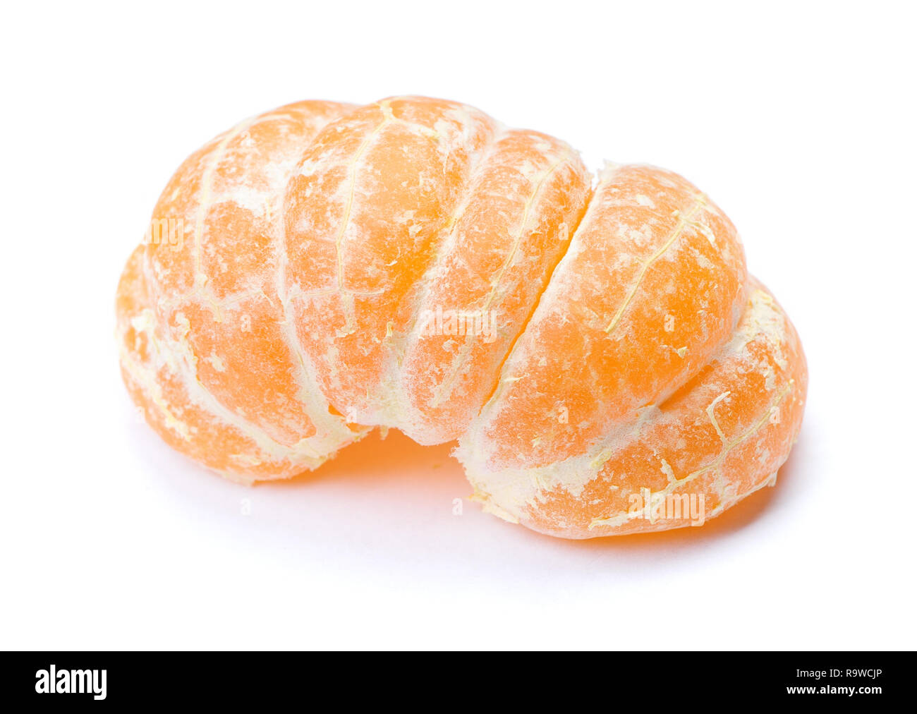 Peeled mandarin isolated on white background Stock Photo - Alamy