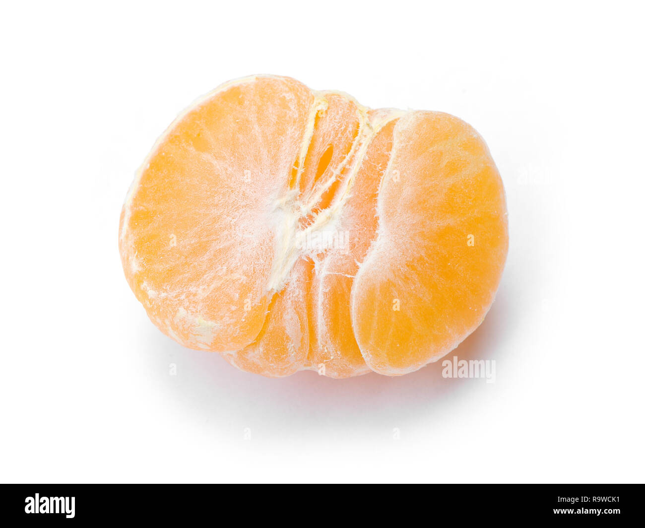 Peeled mandarin isolated on white background Stock Photo - Alamy