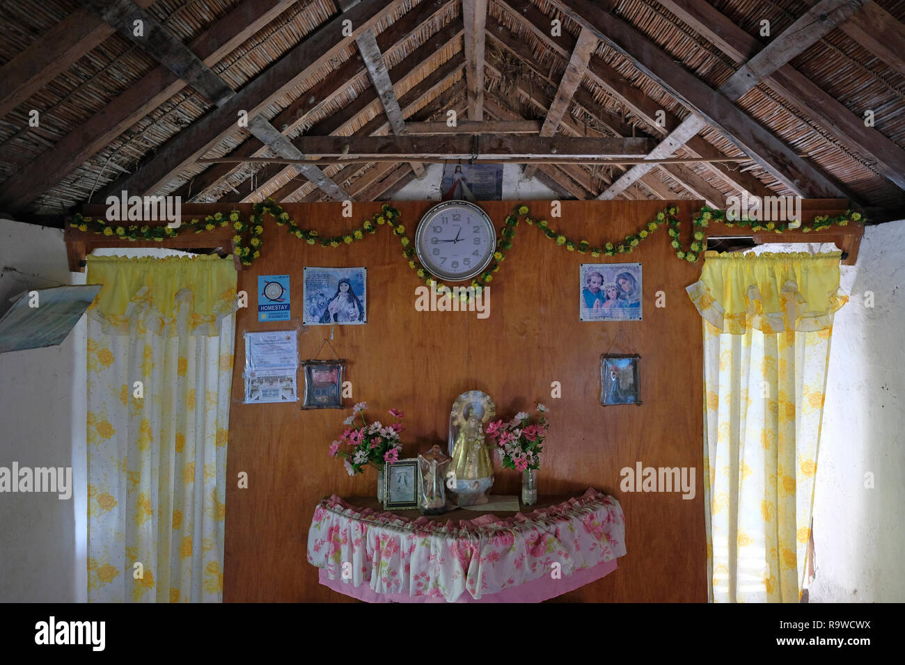 Interior of an Ivatan house in Savidug Barrio located in Sabtang the ...