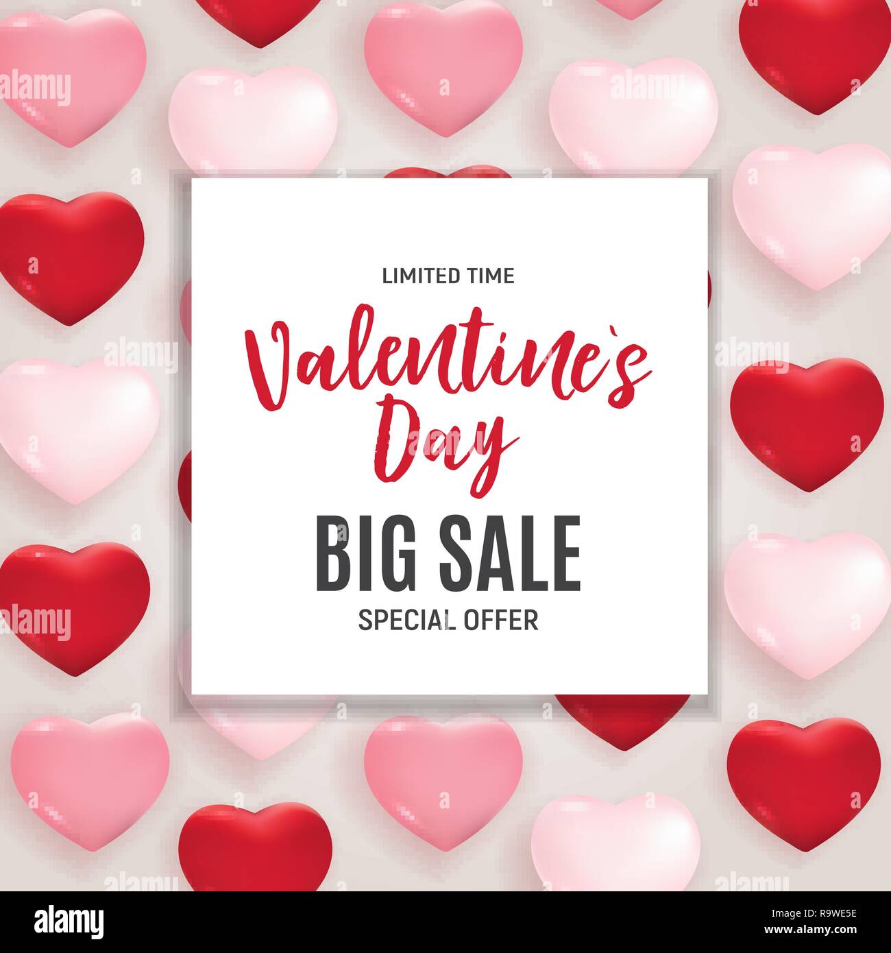 Valentine's Day Love and Feelings Background Design. Vector ...