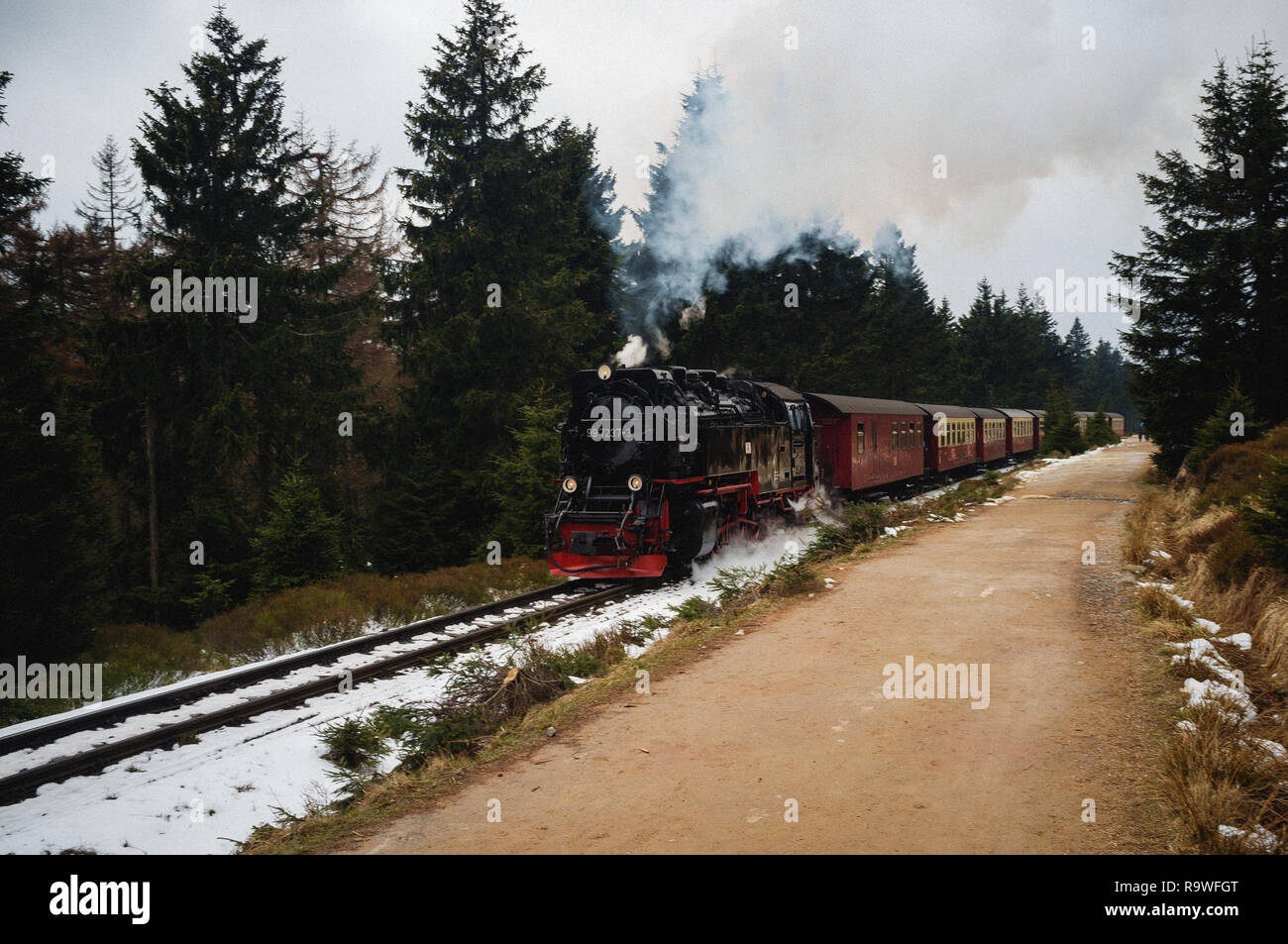 Rasender Roland Steam Train in Harz Mountains, Niedersachsen, Germany ...
