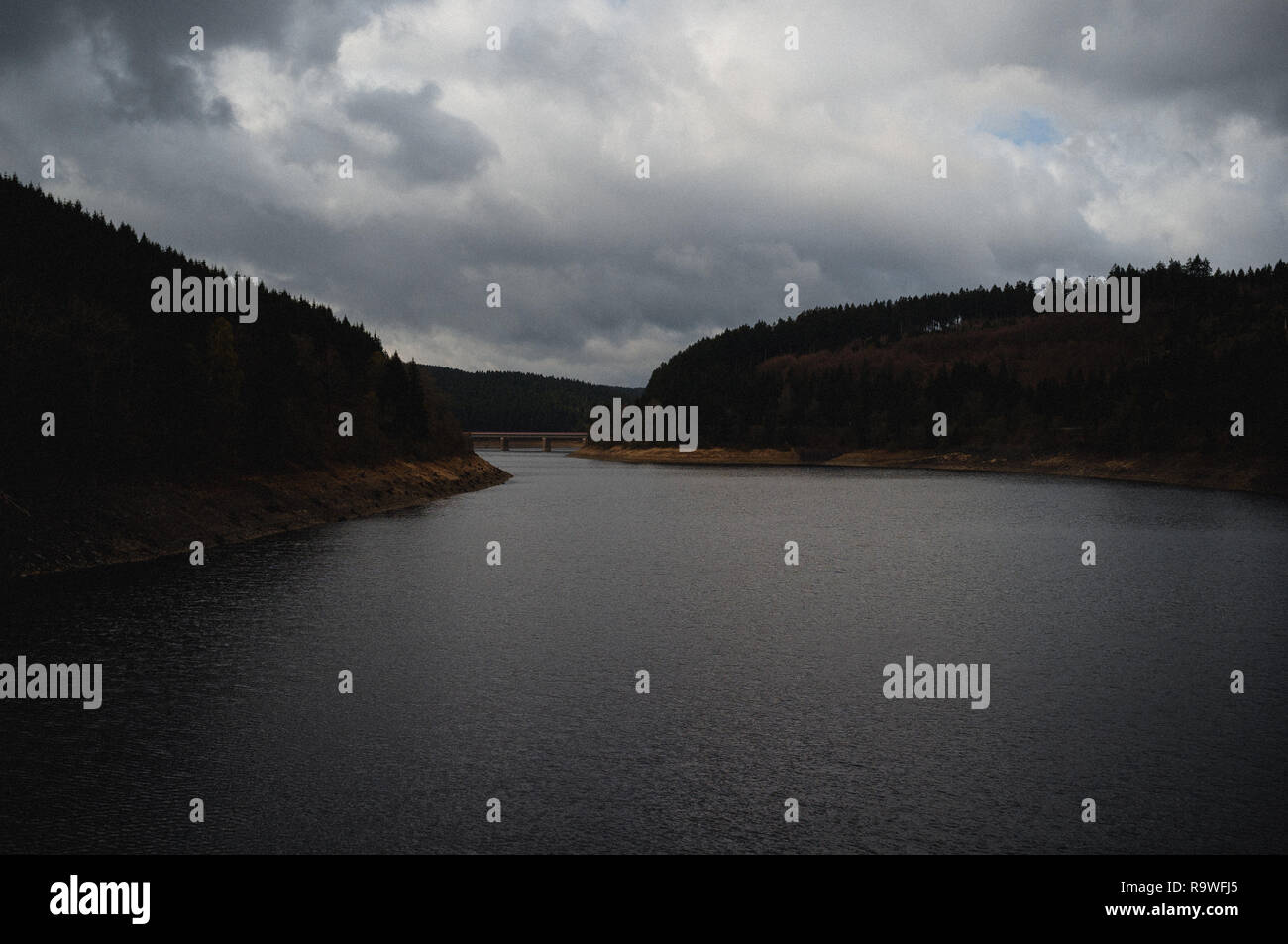 Oker Stausee mit Oker Talsperre in Goslar, Harz, niedersachsen, Germany ...