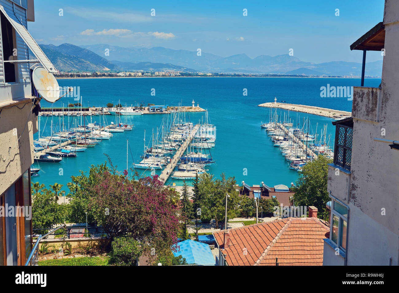 View of the marina in Finike, Antalya province. Turkey Stock Photo - Alamy