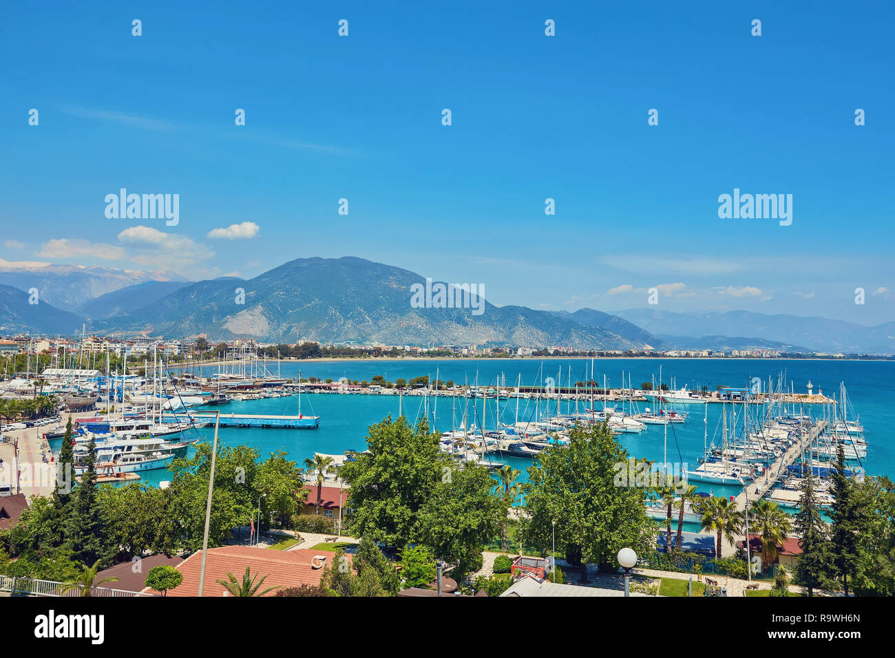 View of the marina in Finike, Antalya province. Turkey Stock Photo - Alamy