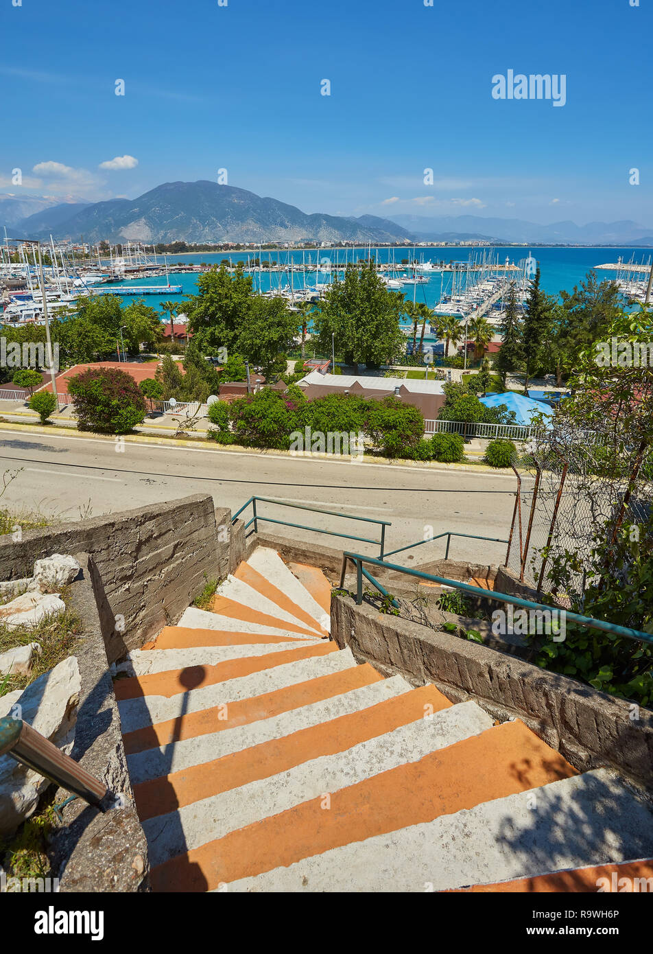 View of the marina in Finike, Antalya province. Turkey Stock Photo - Alamy