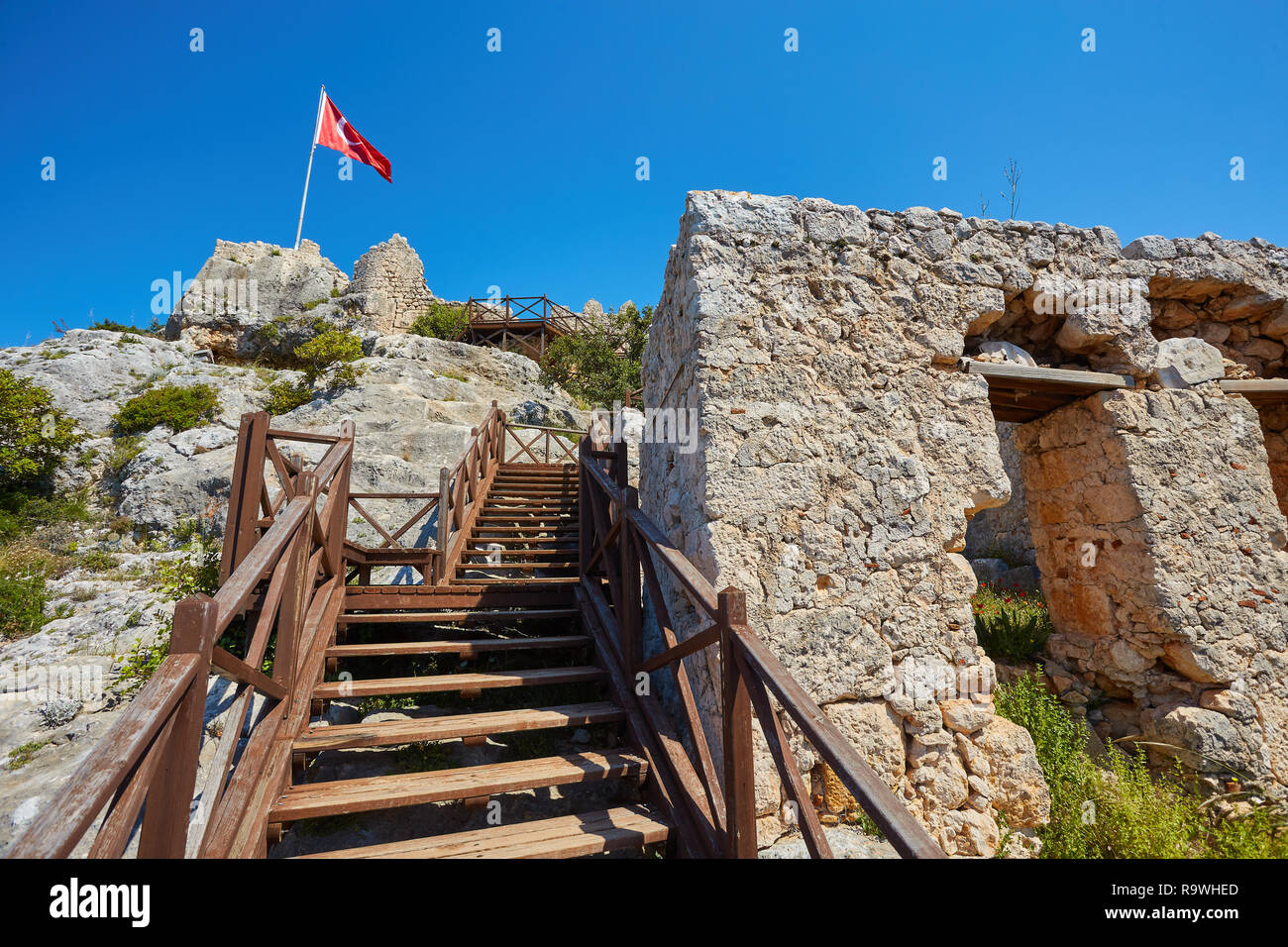 Simena castle near Kekova island in Turkey Stock Photo - Alamy