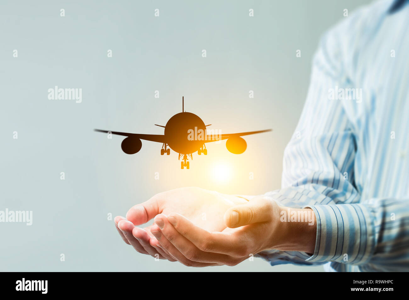 Airplane mini model Stock Photo - Alamy