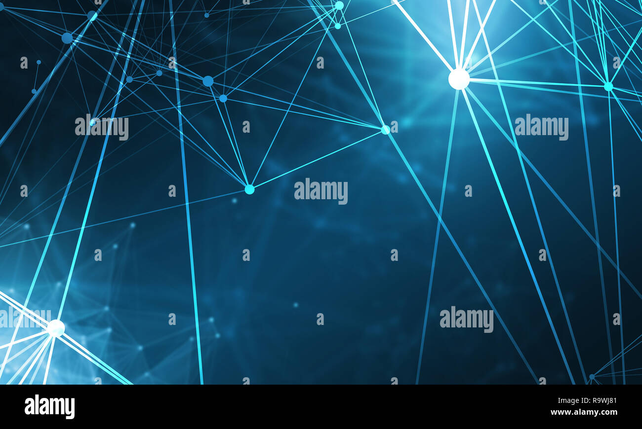 Computing connection structure. 3d rendering Stock Photo - Alamy