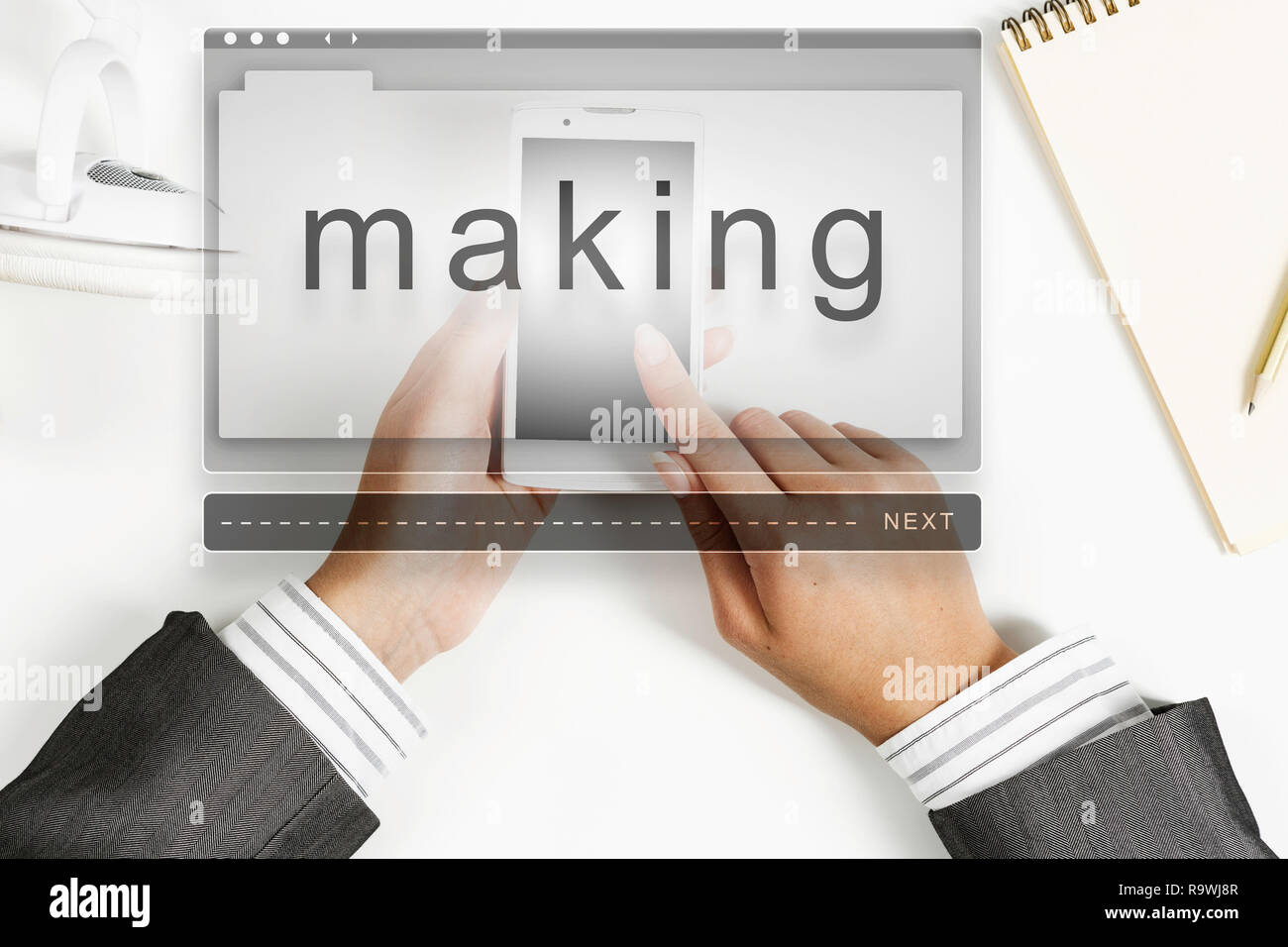 Media technologies in use Stock Photo - Alamy