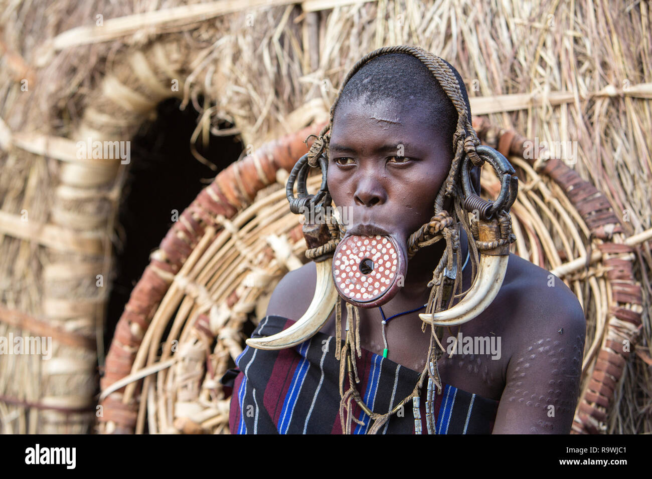 Mursi Tribe of Omo Valley, Ethiopia Stock Photo - Alamy