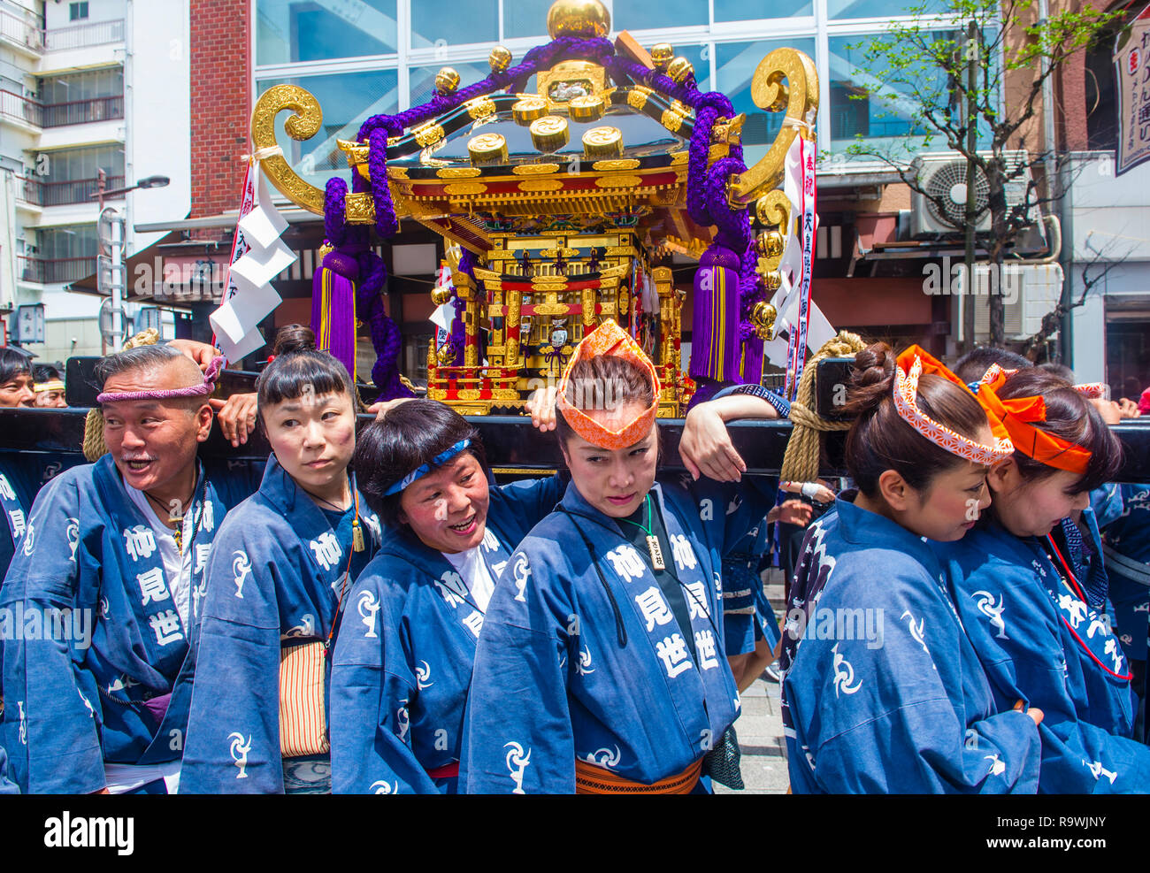 Participants in the Kanda Matsuri in Tokyo, Japan Stock Photo - Alamy