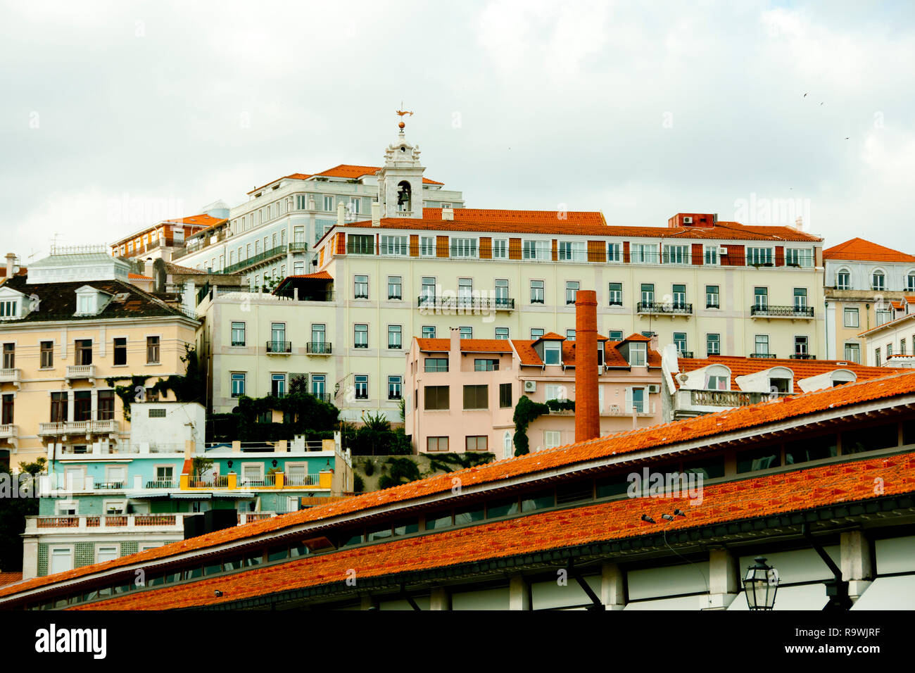 Colorful City Buildings - Lisbon - Portugal Stock Photo - Alamy