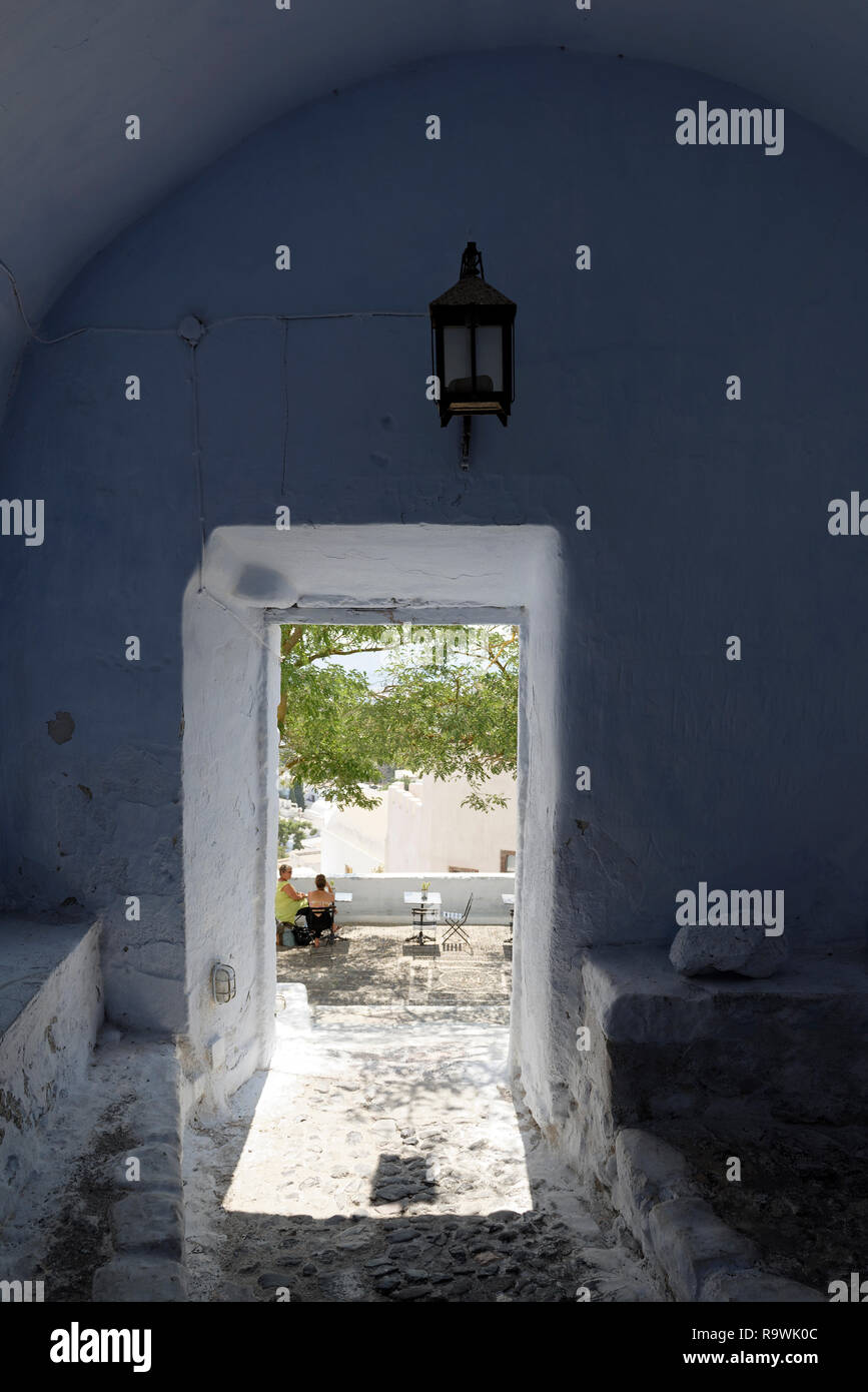 Vaulted exit and entrance to the medieval castle in the village of ...
