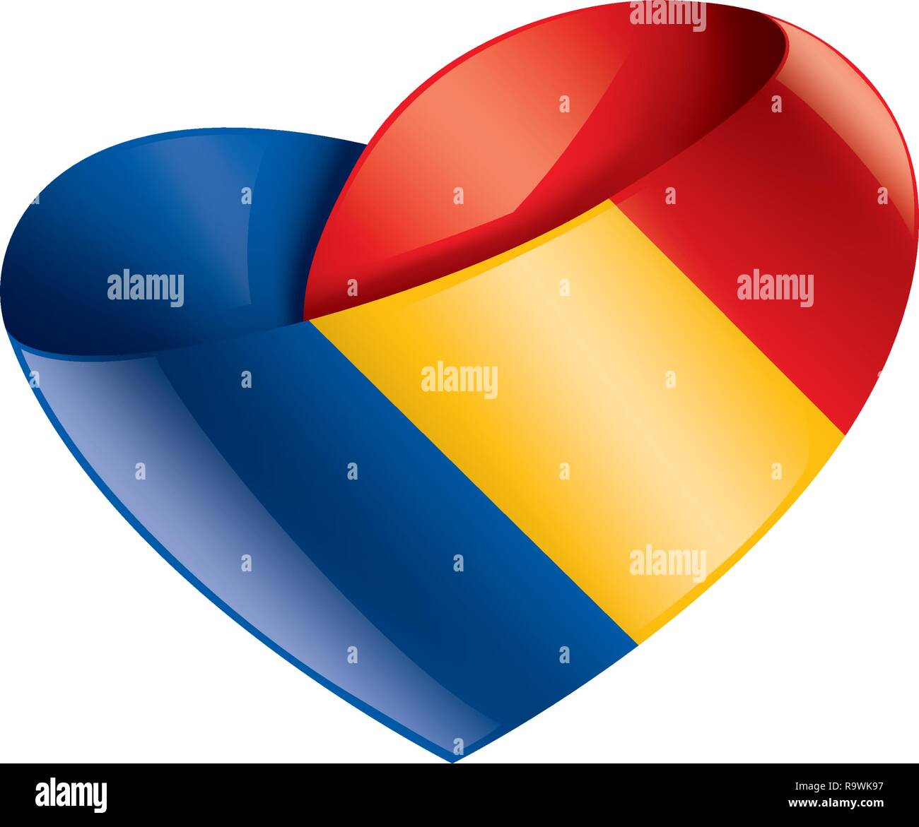 Chad flag, vector illustration on a white background Stock Vector Image ...