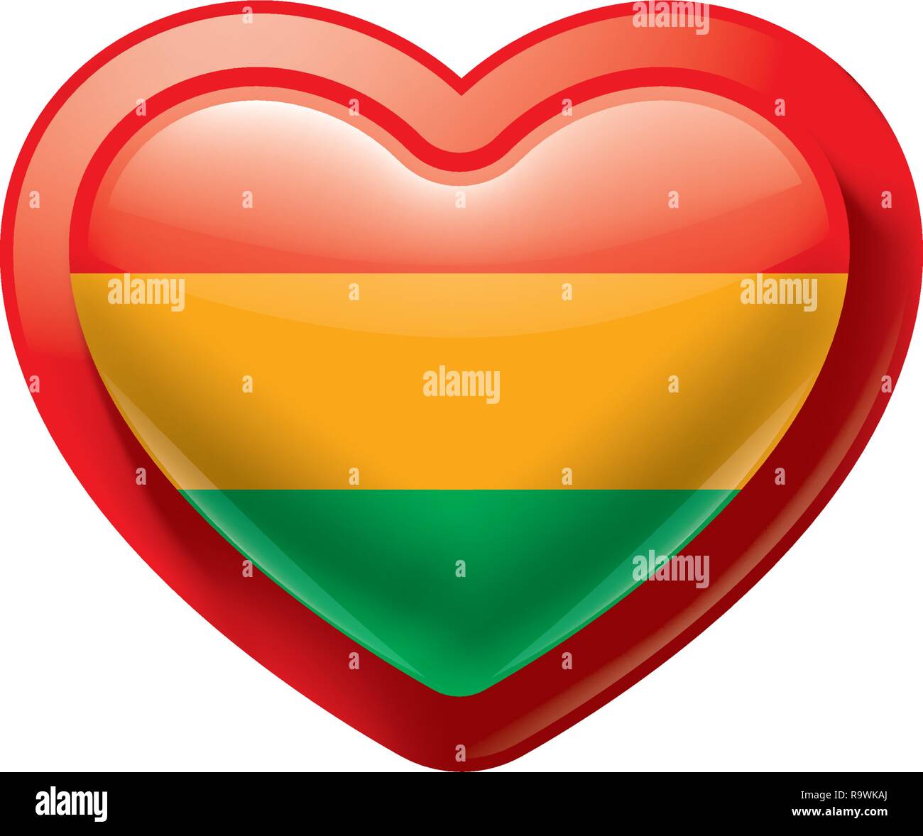 Bolivia flag, vector illustration on a white background Stock Vector ...