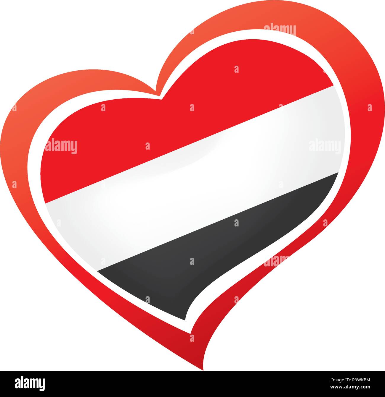 Yemeni flag, vector illustration on a white background Stock Vector ...