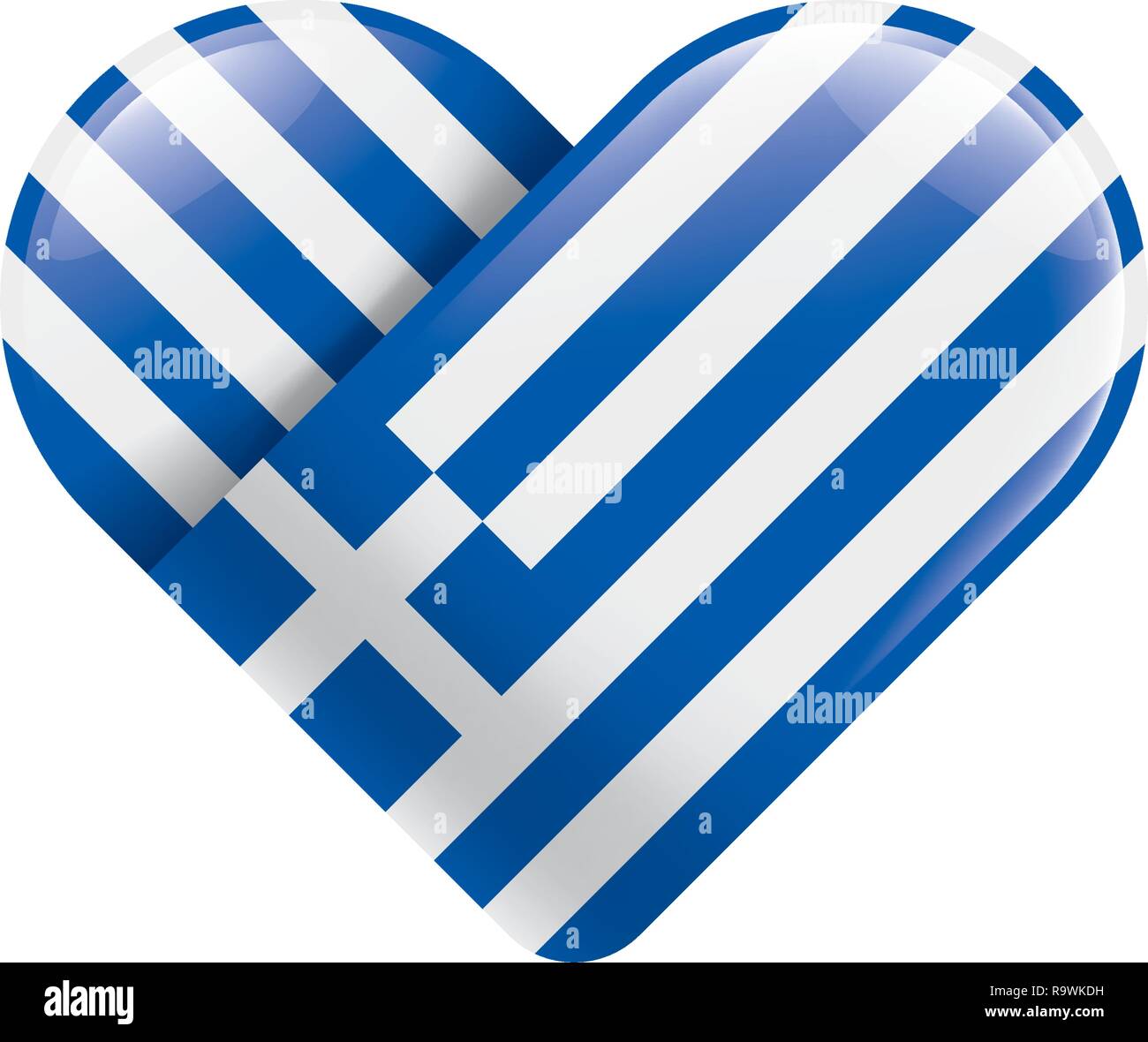Greece flag, vector illustration on a white background Stock Vector ...