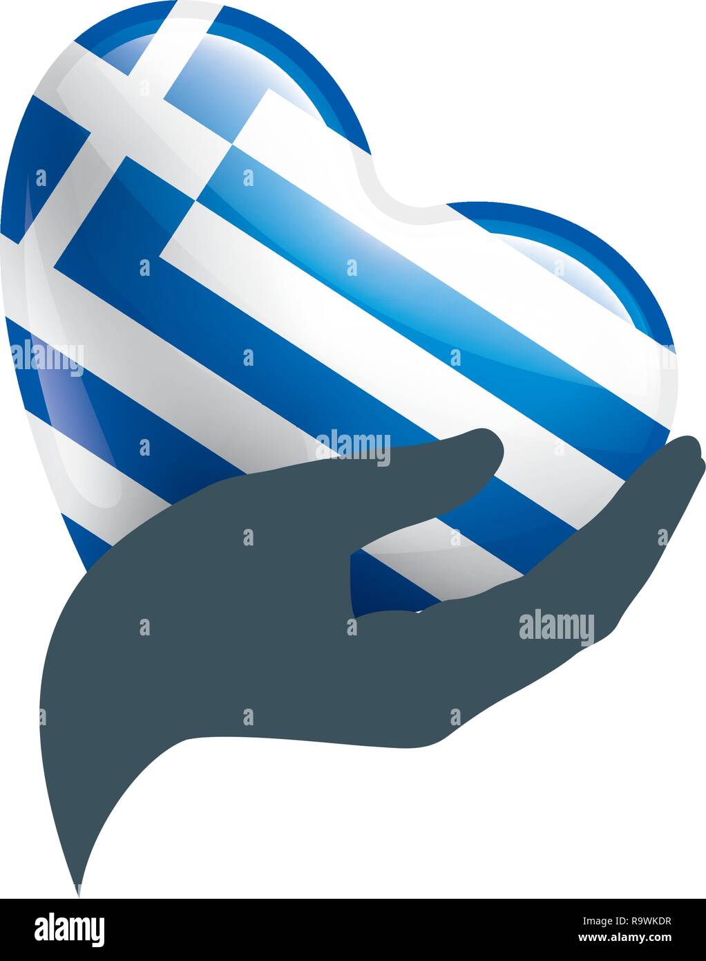 Greece flag, vector illustration on a white background Stock Vector ...