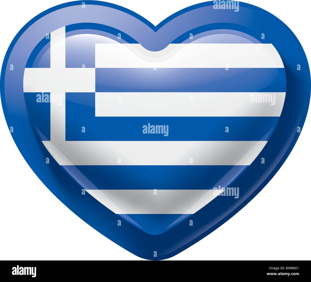Greece flag, vector illustration on a white background Stock Vector ...