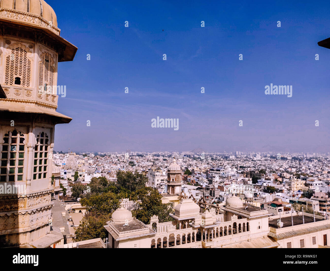 Udaipur city view from City Palace Stock Photo - Alamy