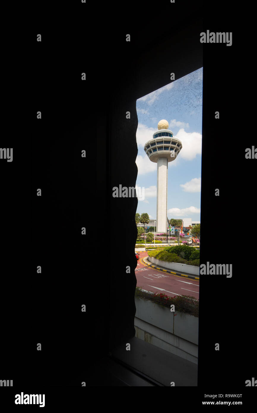Changi airport air traffic control tower. Singapore Stock Photo - Alamy