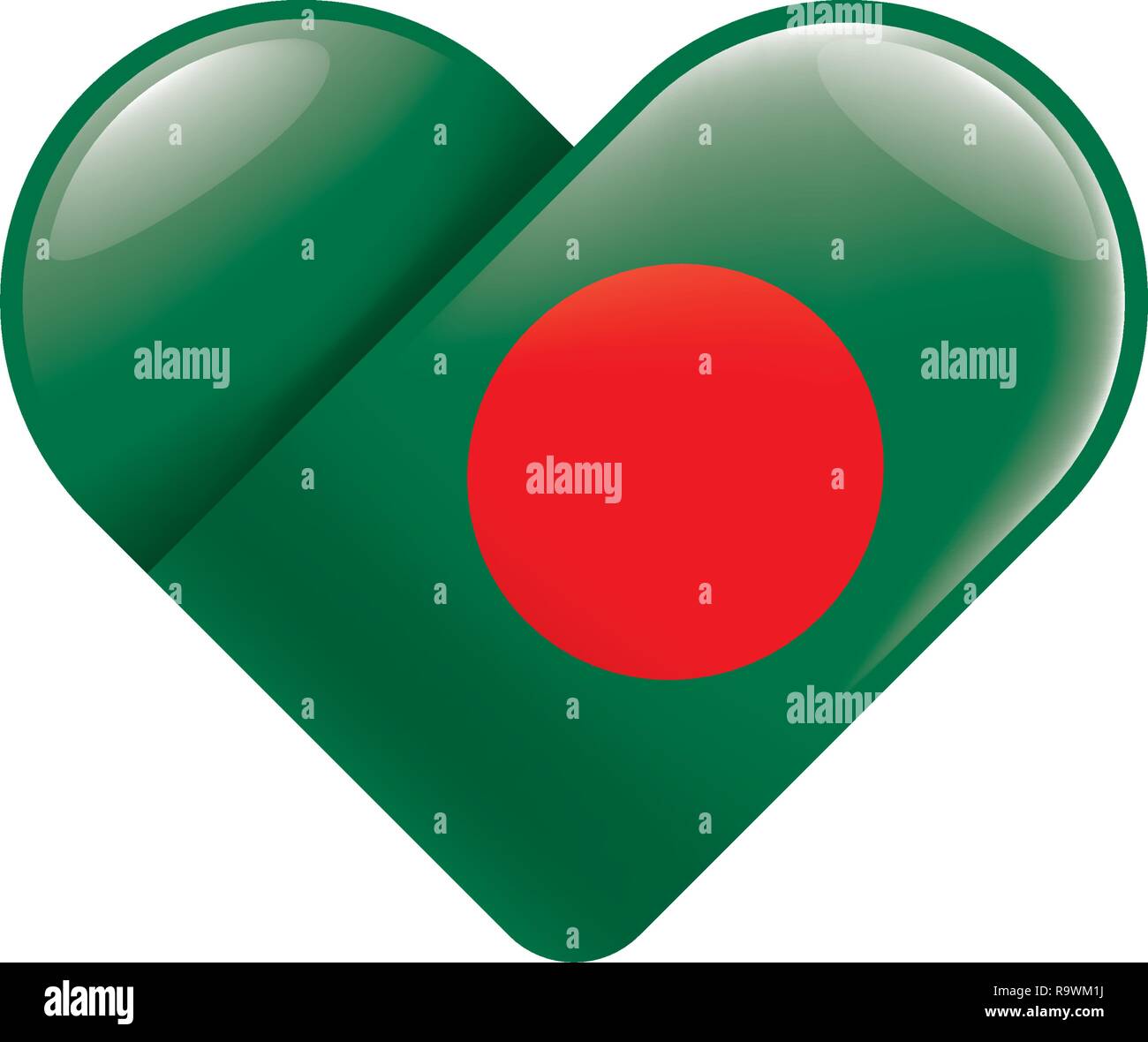 Bangladesh flag, vector illustration on a white background Stock Vector ...