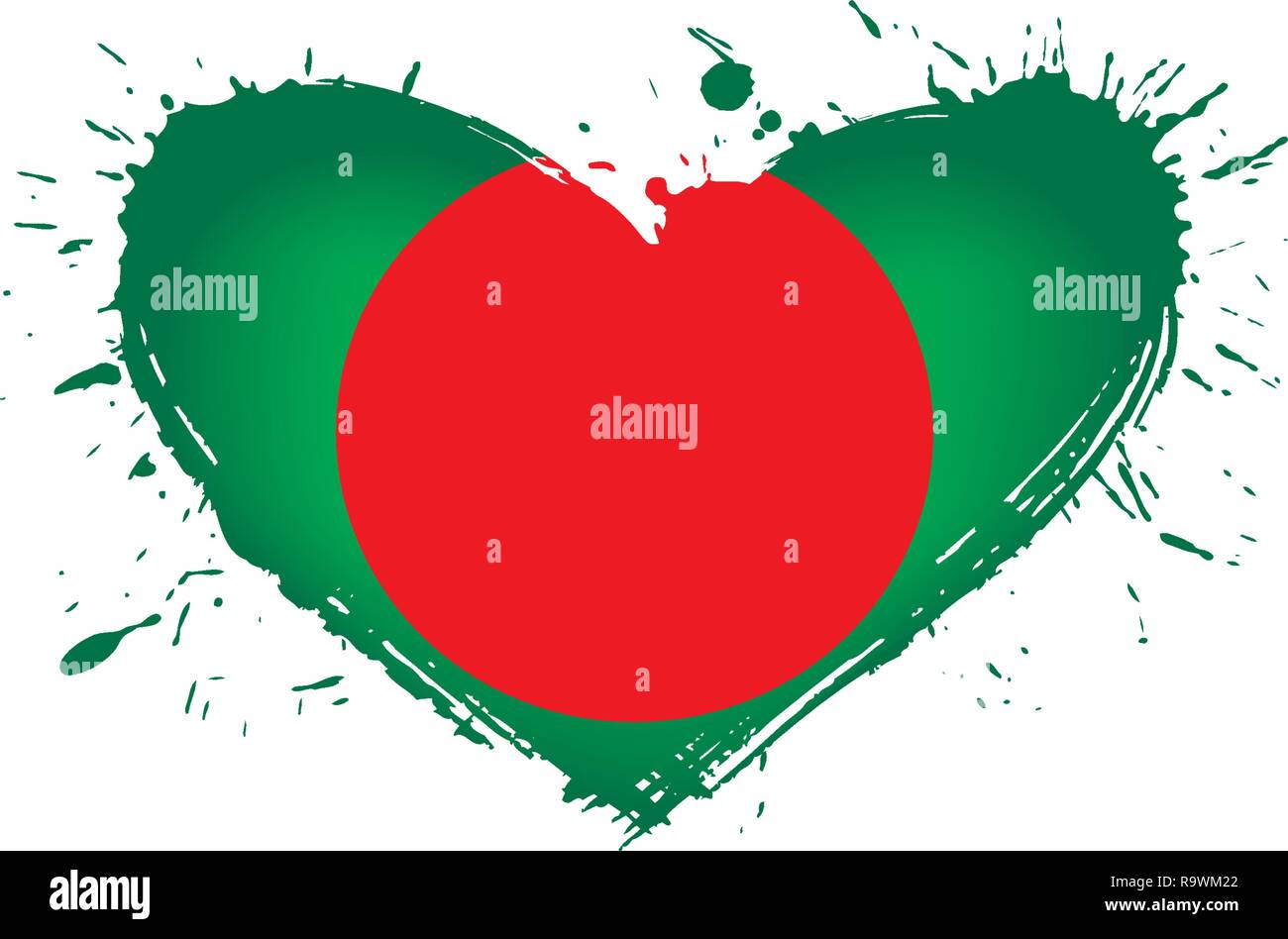 Bangladesh flag, vector illustration on a white background Stock Vector ...