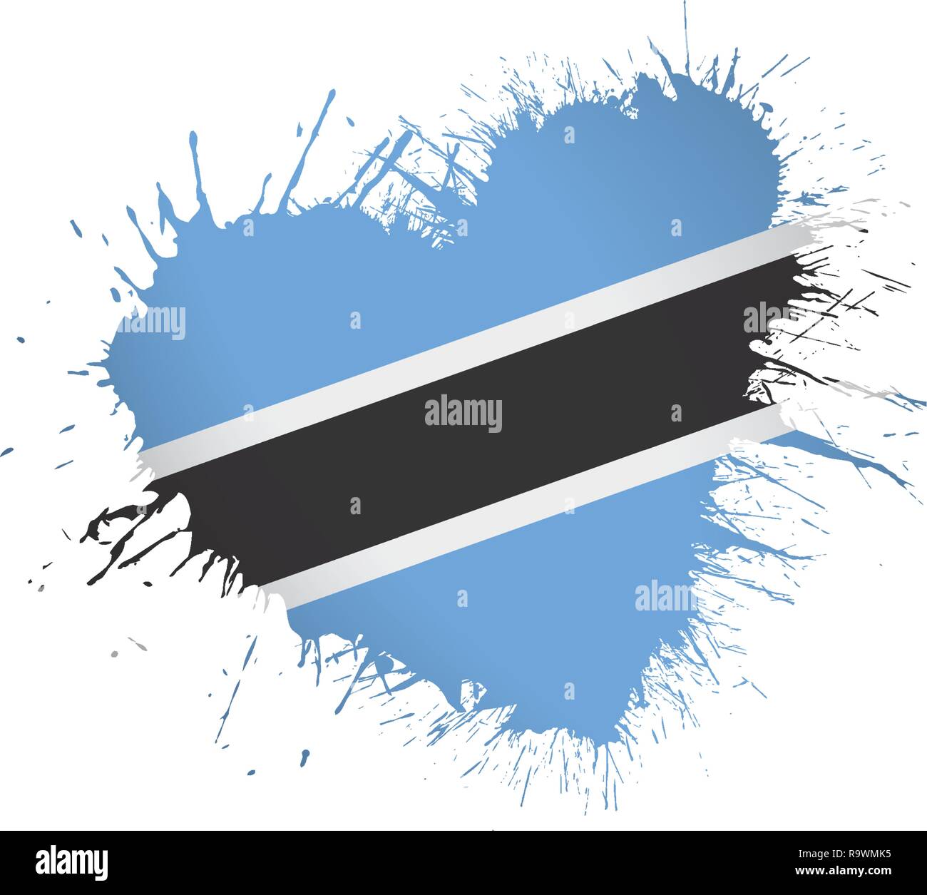 Botswana flag, vector illustration on a white background Stock Vector Image & Art - Alamy