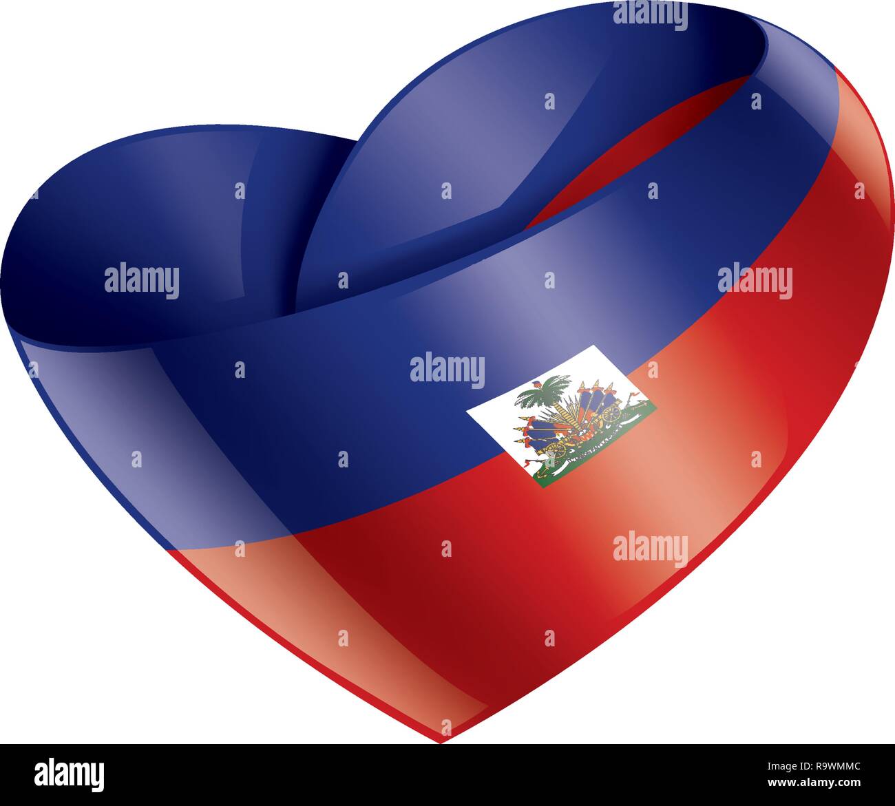 Haiti flag, vector illustration on a white background Stock Vector ...