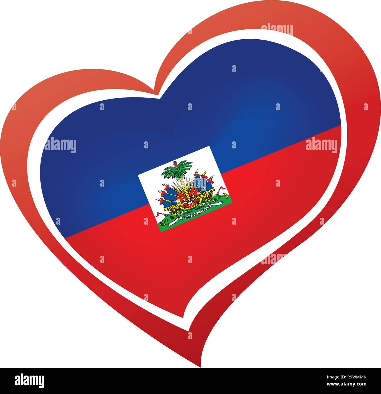 Haiti flag, vector illustration on a white background Stock Vector ...