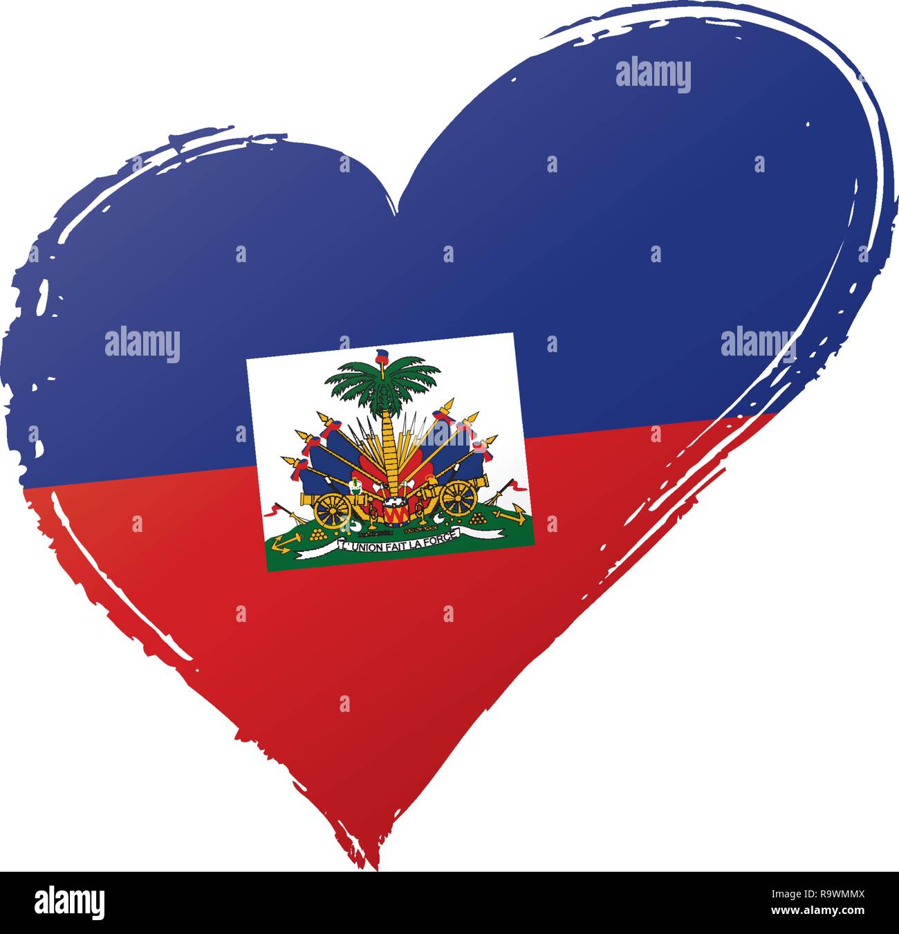 Haiti flag, vector illustration on a white background Stock Vector ...