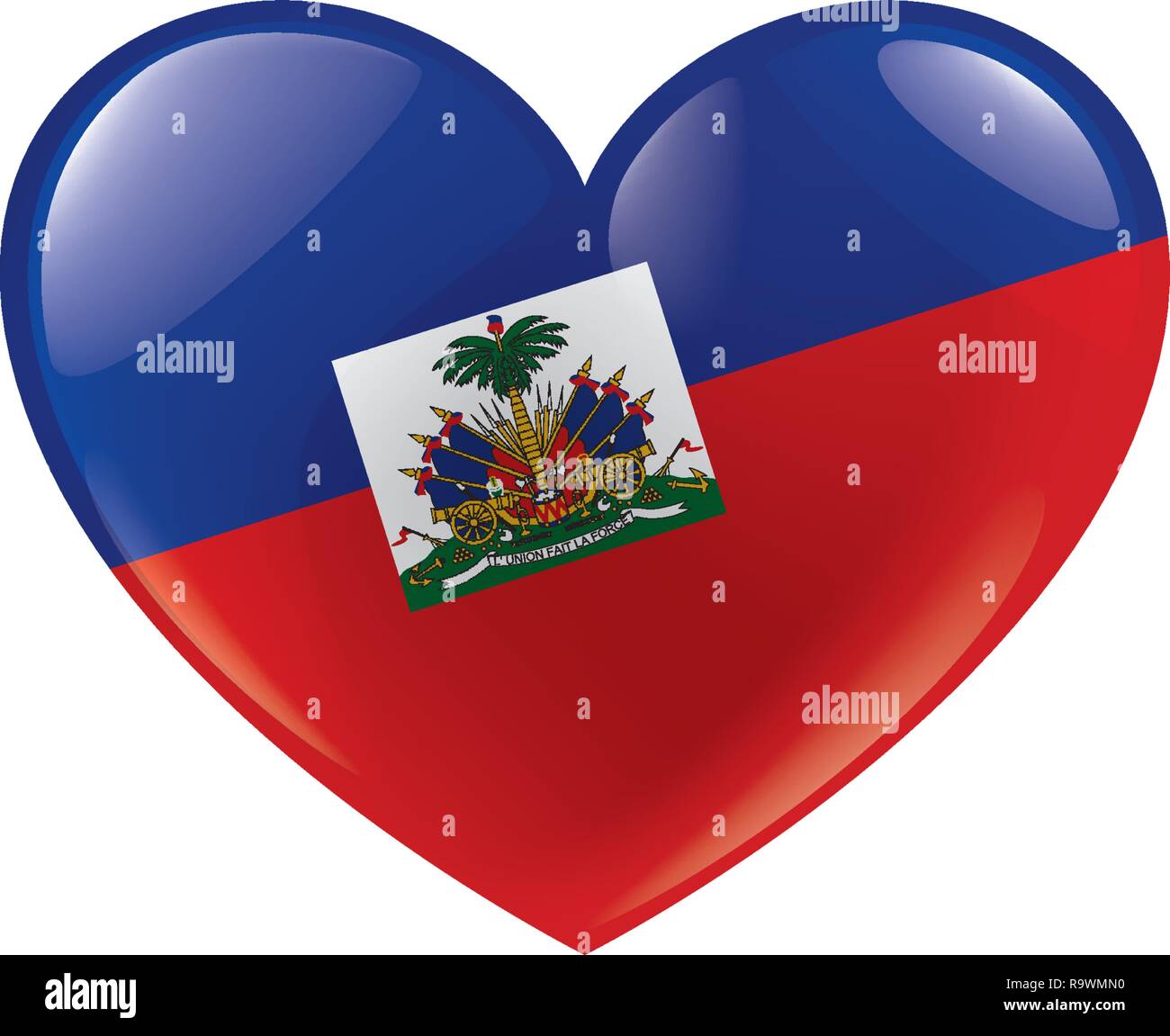 Haiti flag, vector illustration on a white background Stock Vector ...