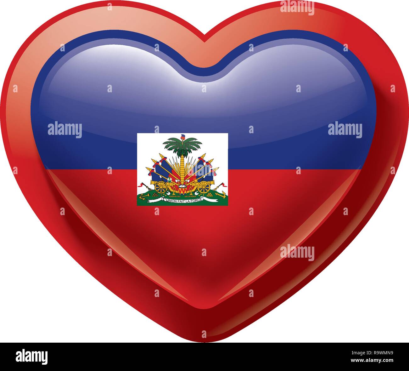 Haiti flag, vector illustration on a white background Stock Vector ...