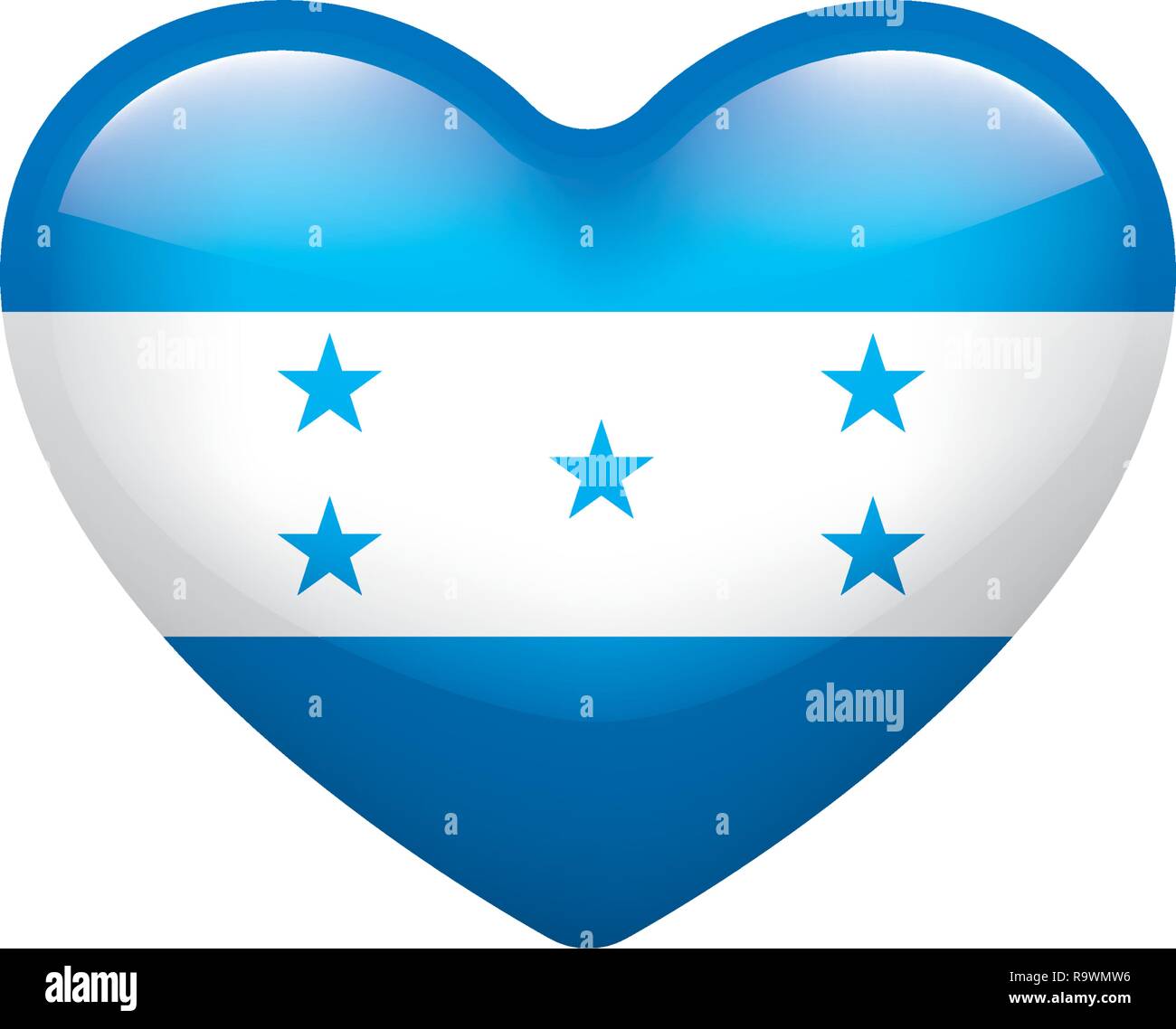 Honduras flag, vector illustration on a white background Stock Vector ...
