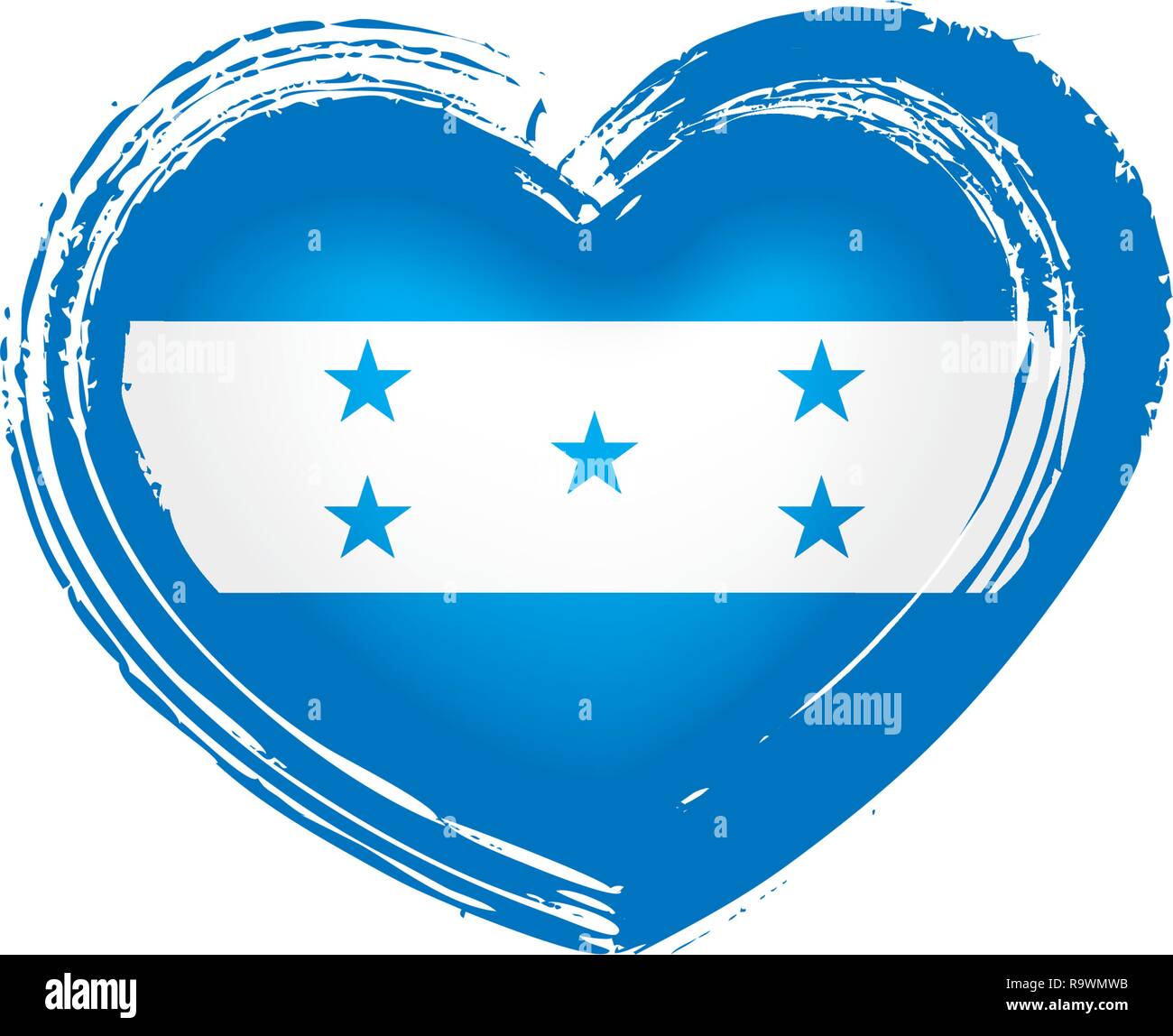 Honduras flag, vector illustration on a white background Stock Vector ...