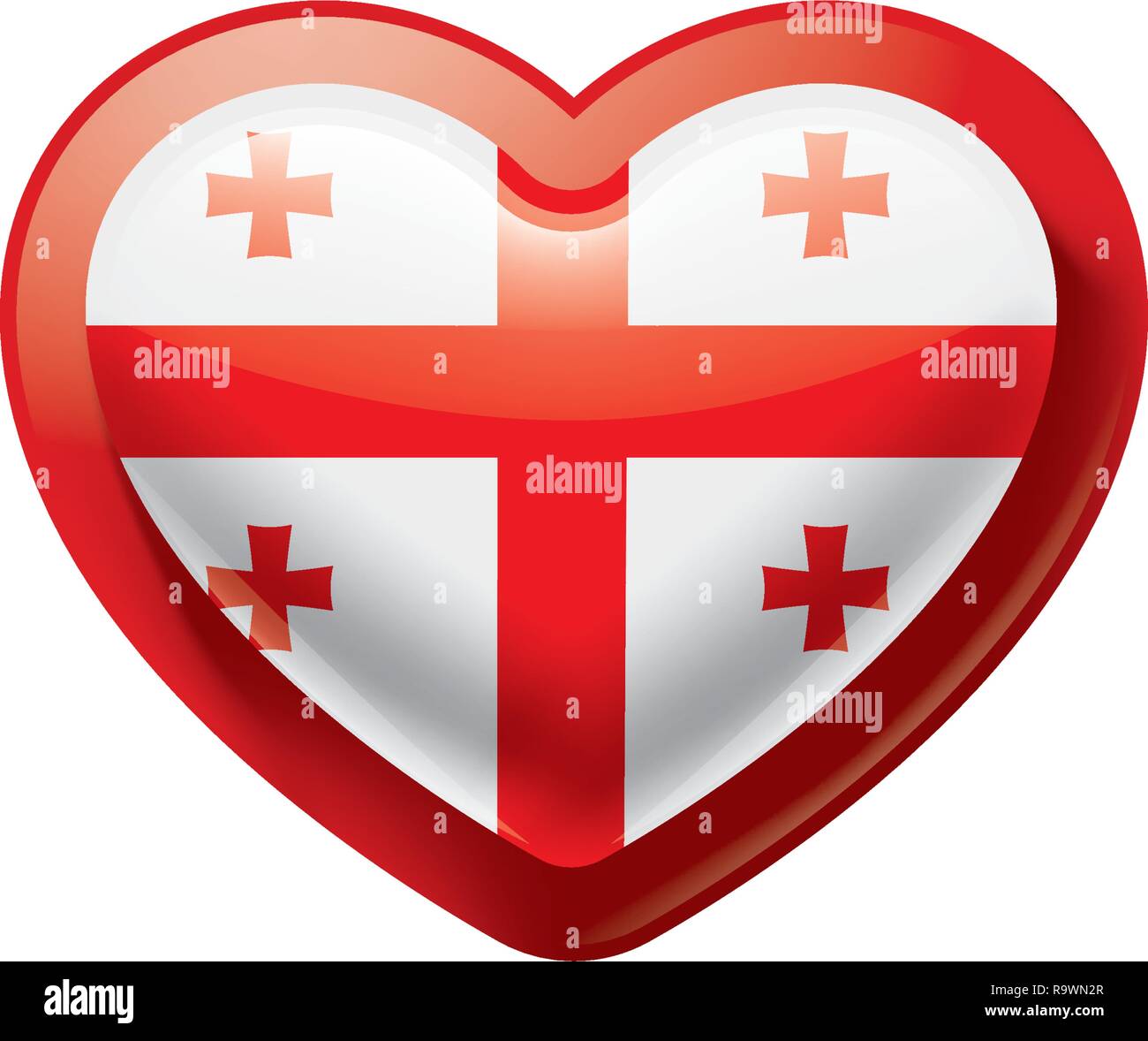 3d georgia flag Stock Vector Images - Alamy