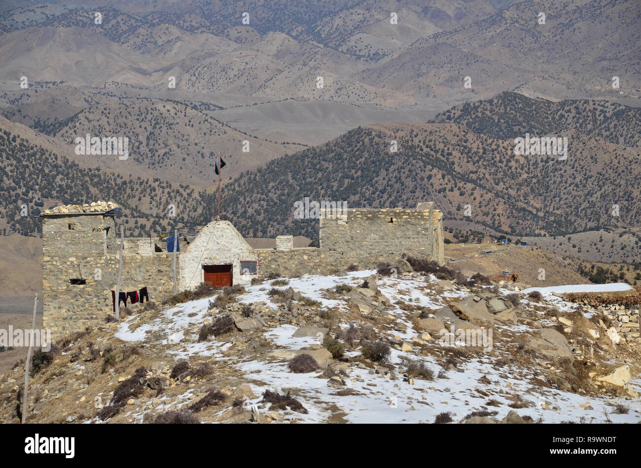 A british era fort in Wazirirtan, tribal area of Pakistan FATA region ...