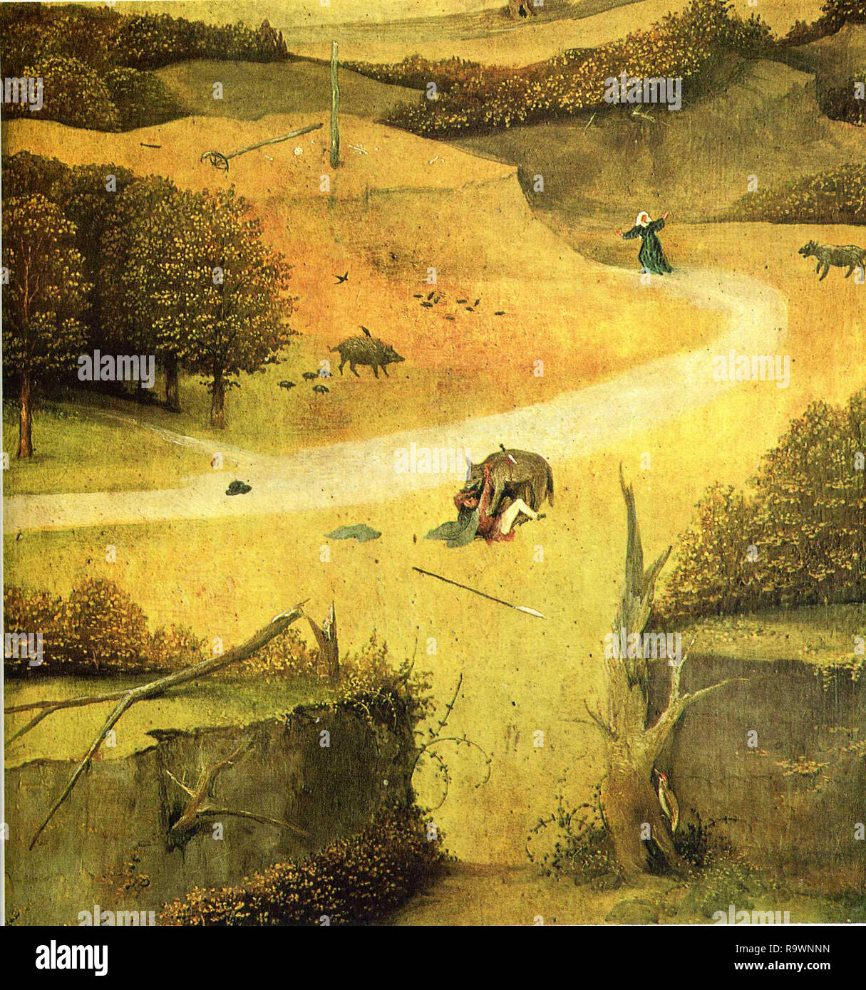 Hieronymus bosch adoration of the magi painting art artist hi-res stock ...