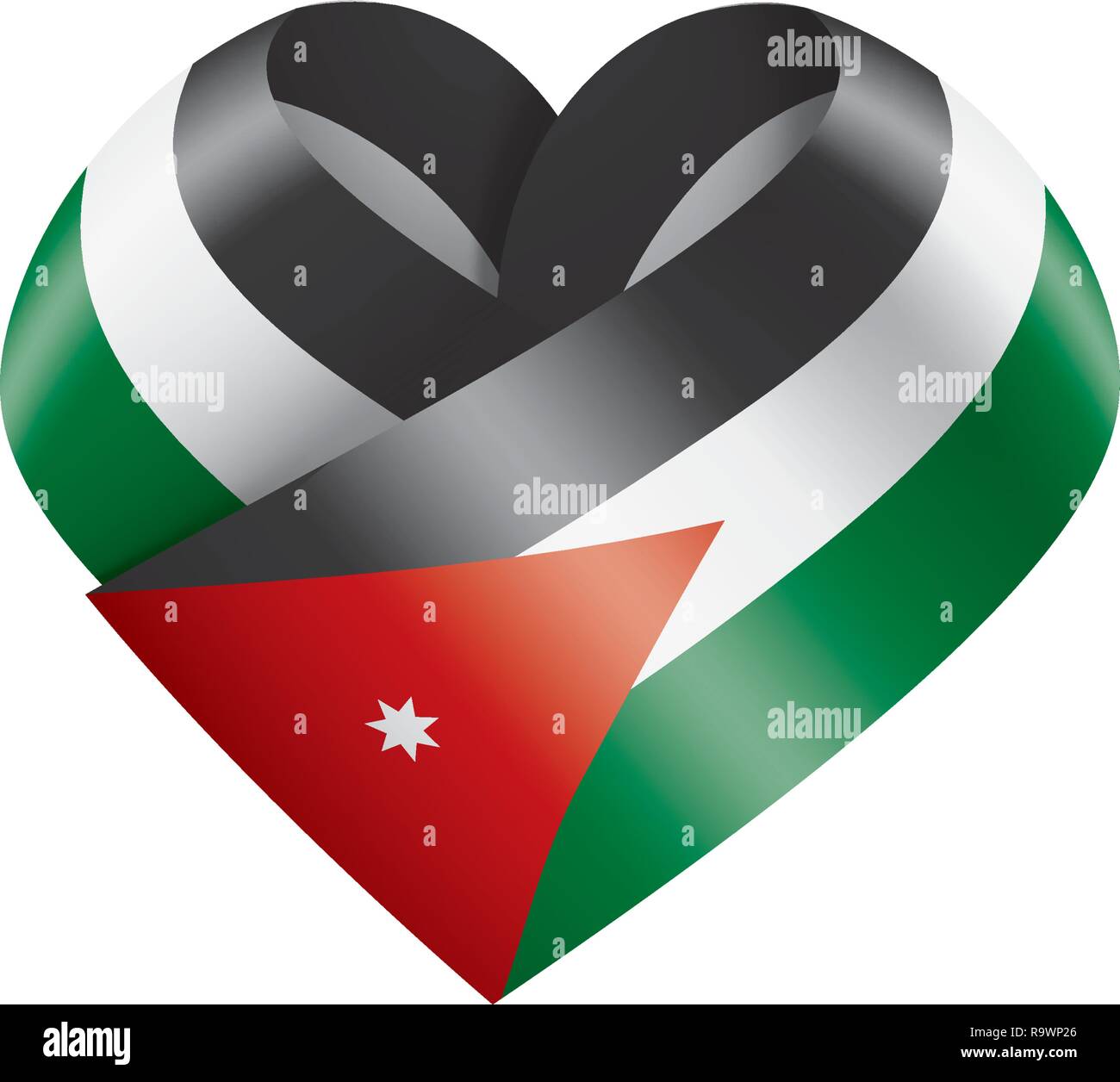 Love jordan flag heart hi-res stock photography and images - Alamy