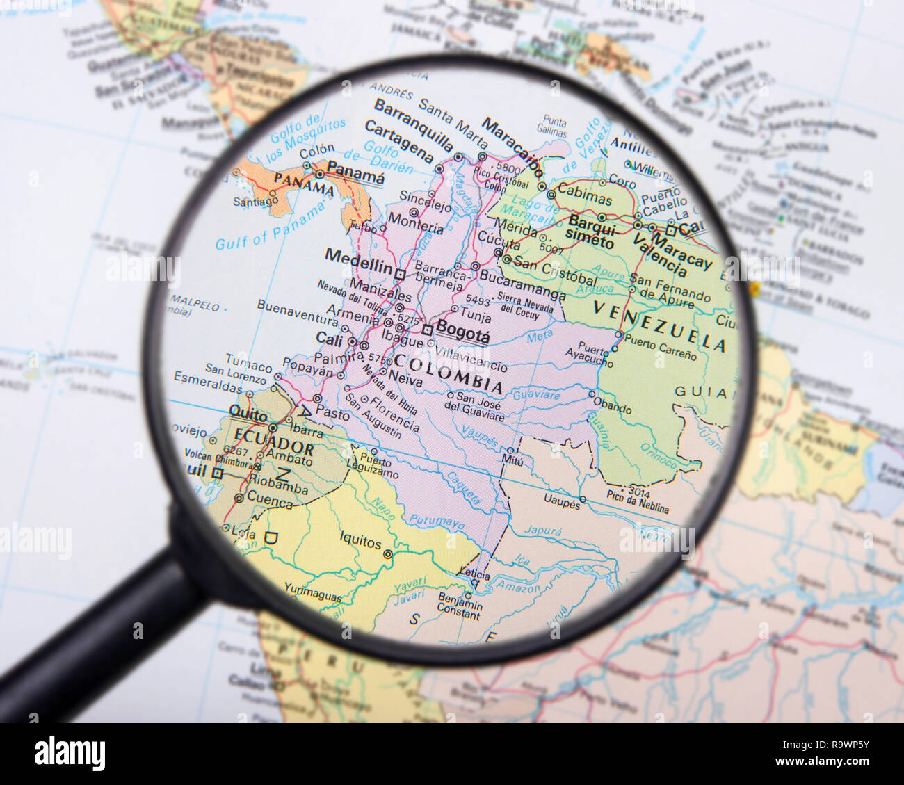 Political map colombia hi-res stock photography and images - Alamy