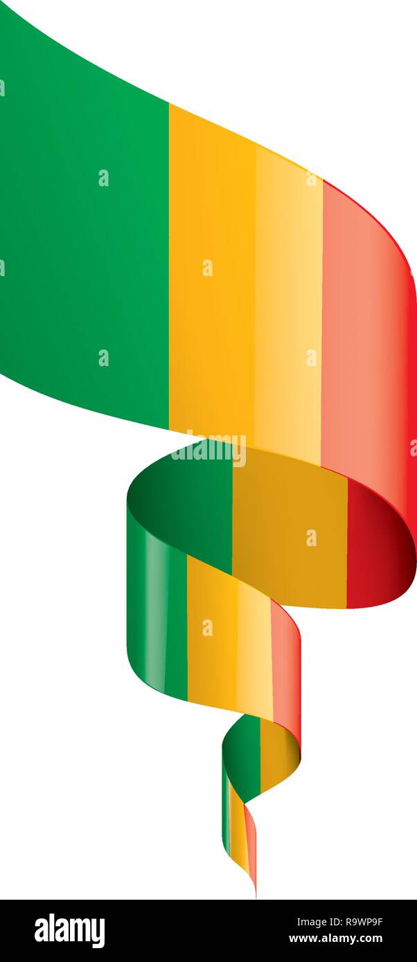 Mali flag, vector illustration on a white background Stock Vector Image ...