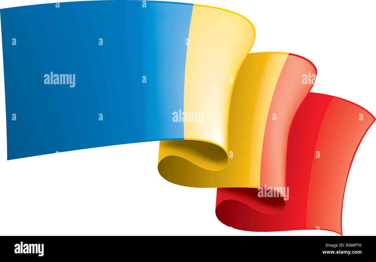 Chad flag, vector illustration on a white background Stock Vector Image ...
