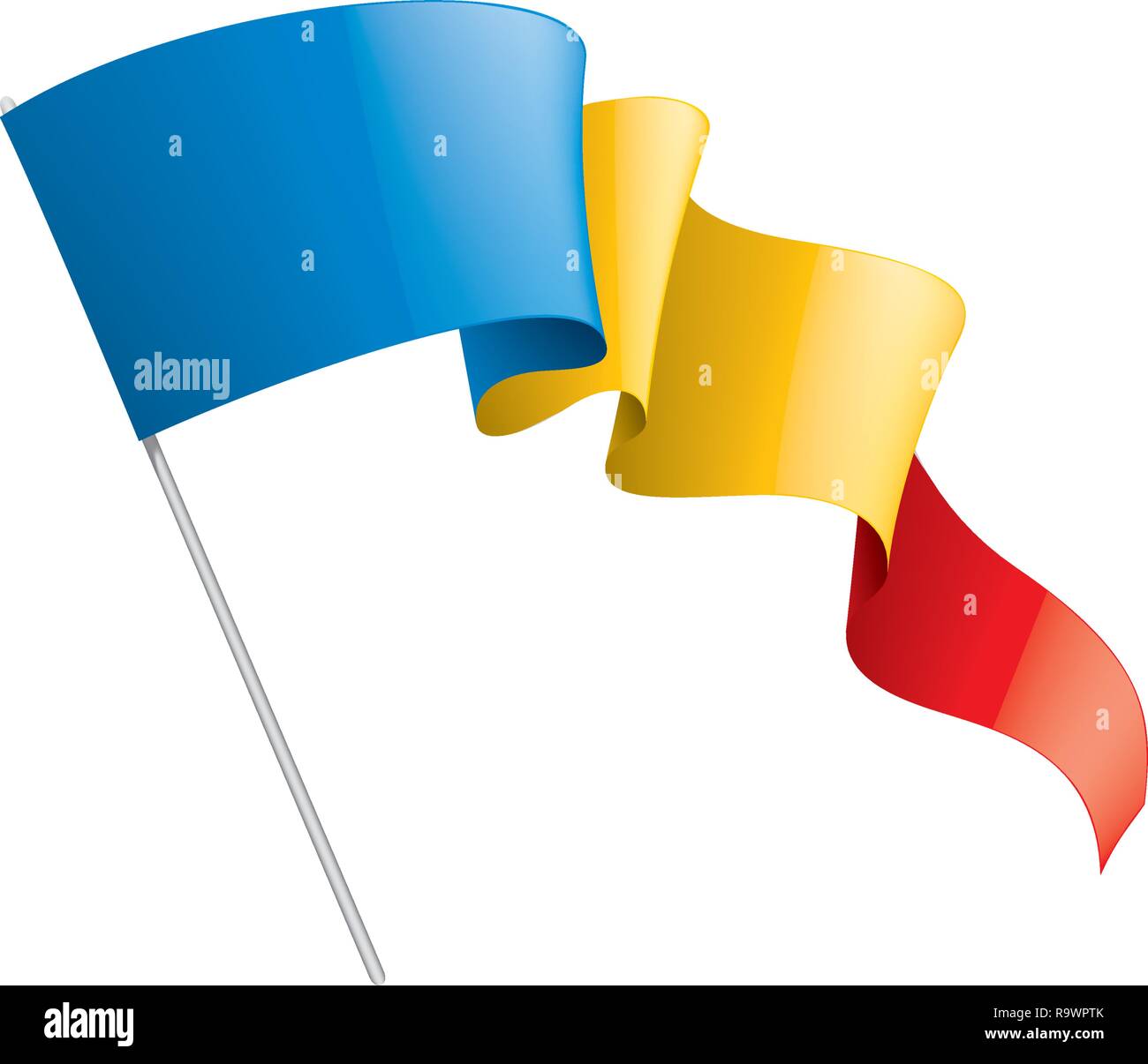 Chad flag wave Stock Vector Images - Alamy