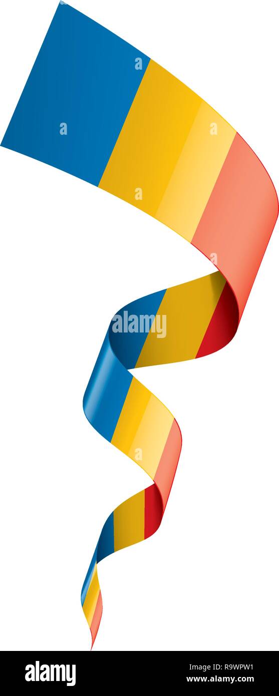 Chad flag, vector illustration on a white background Stock Vector Image ...