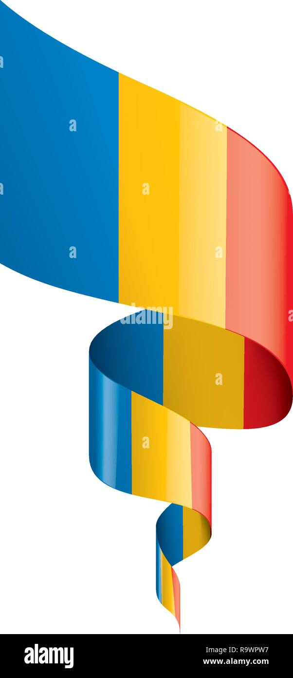 Chad flag, vector illustration on a white background Stock Vector Image ...