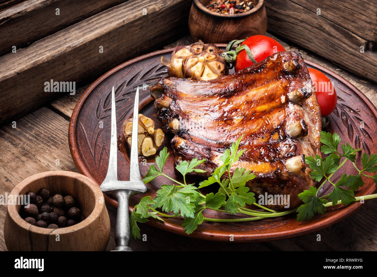 American style barbecue pork hi-res stock photography and images - Alamy